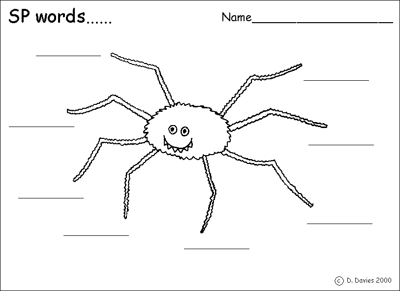 SEN RESOURCES Worksheet Consonant Clusters 3 Sp SEN RESOURCES Worksheet Consonant Clusters 3 Sp