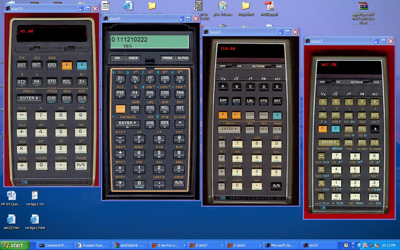 HP41 Emulator Page HP41 Emulator Page