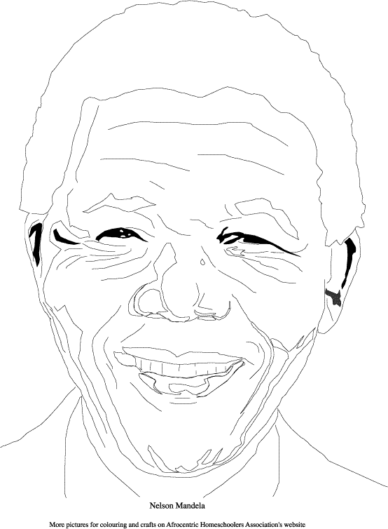 Colour Nelson Mandela