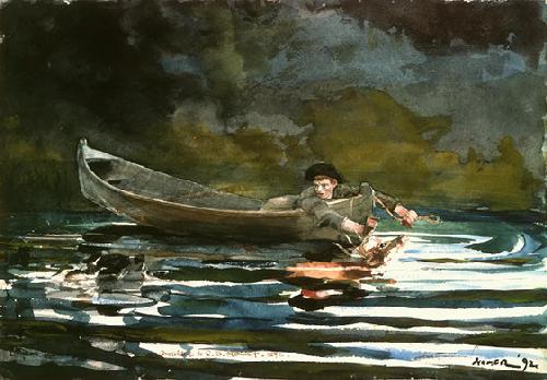 Winslow Homer Adirondacks Watercolors Paintings