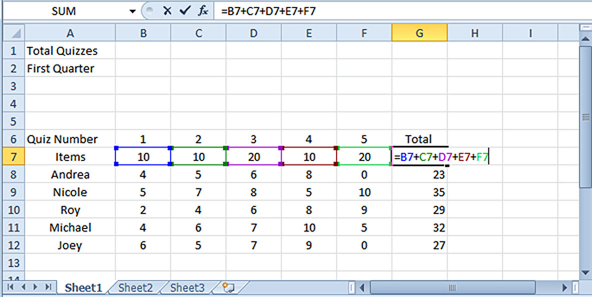 ms-office-excel-2010-online-module-lesson-one