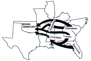Trail Of Tears Blank Map Geography: Mapping The Long Cherokee Nation