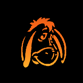 Eeyore Pumpkin Stencil