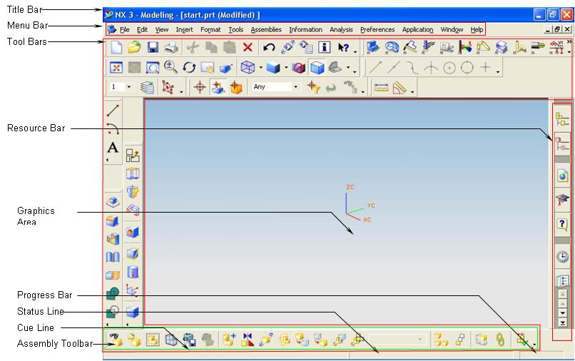 UG NX3 User Interface