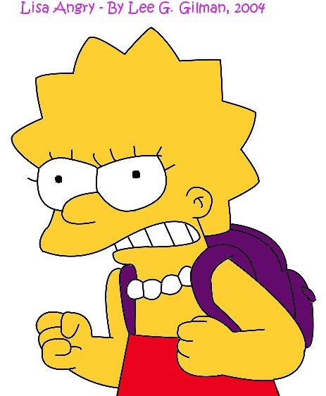 Lisa Simpson Angry