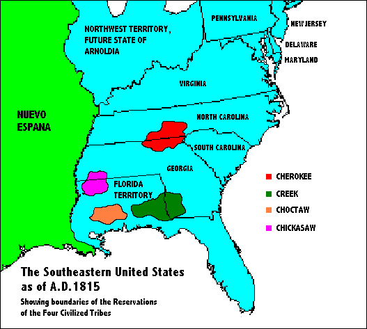Five Civilized Tribes Oklahoma Map - Map