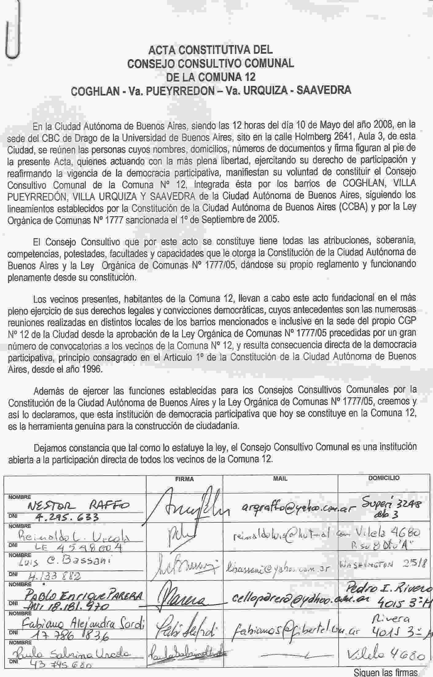 Página productos de Vecinos Comuna 12