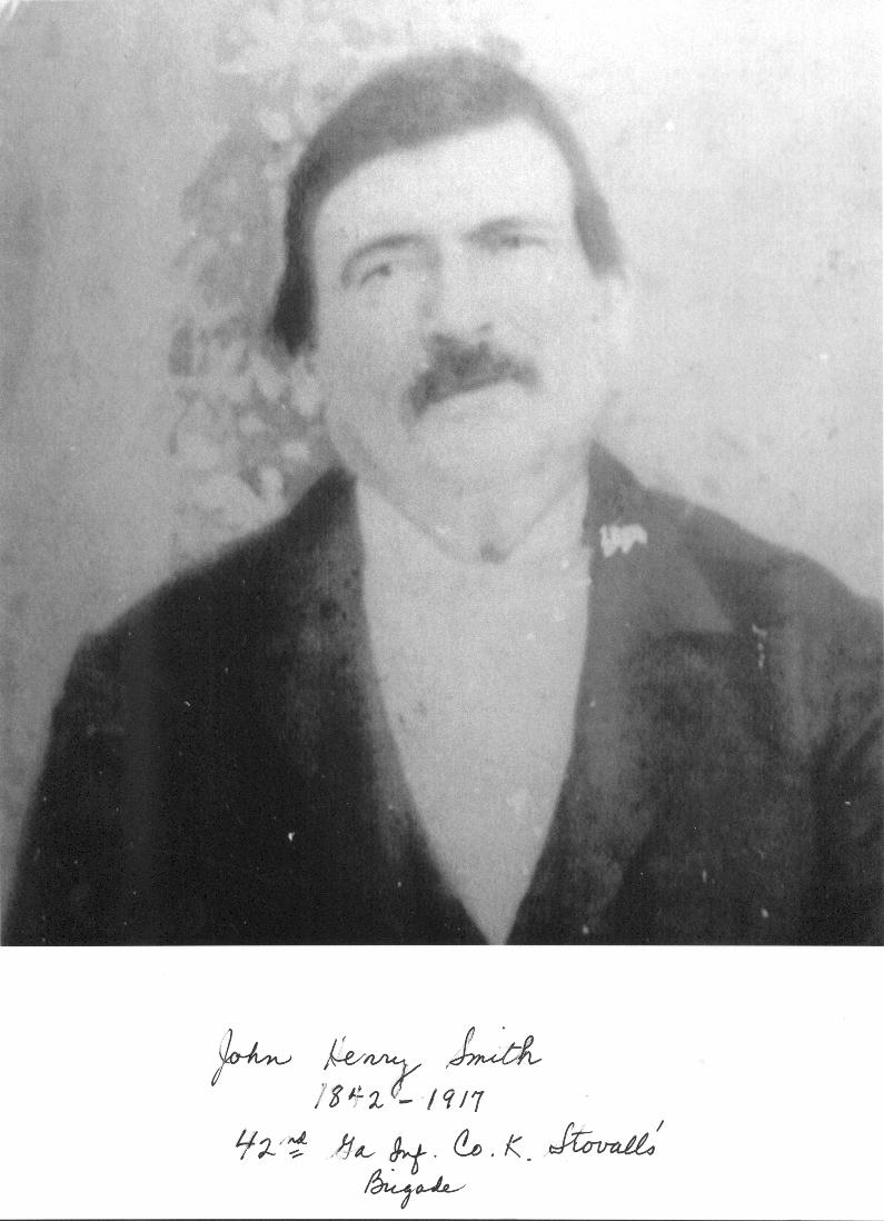 John Henry Smith, Co. K 42nd. Ga. Inf., Stovall's Brigade Submitted by ...