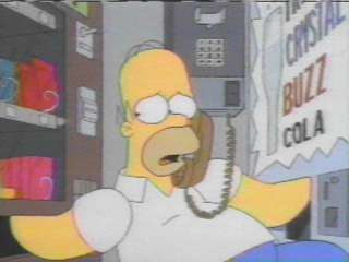 Homer stuck in Vending Machines!