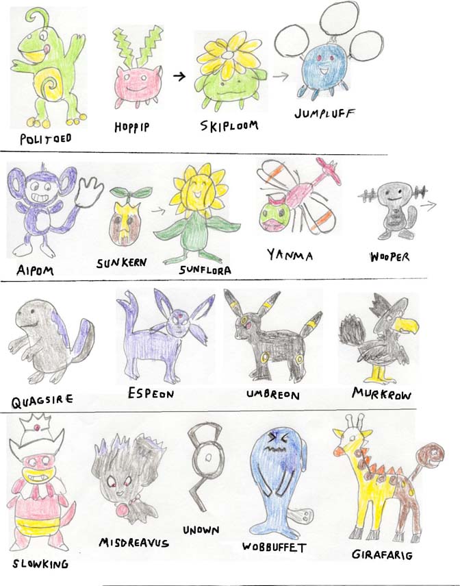 Pokemon 186 thru 203