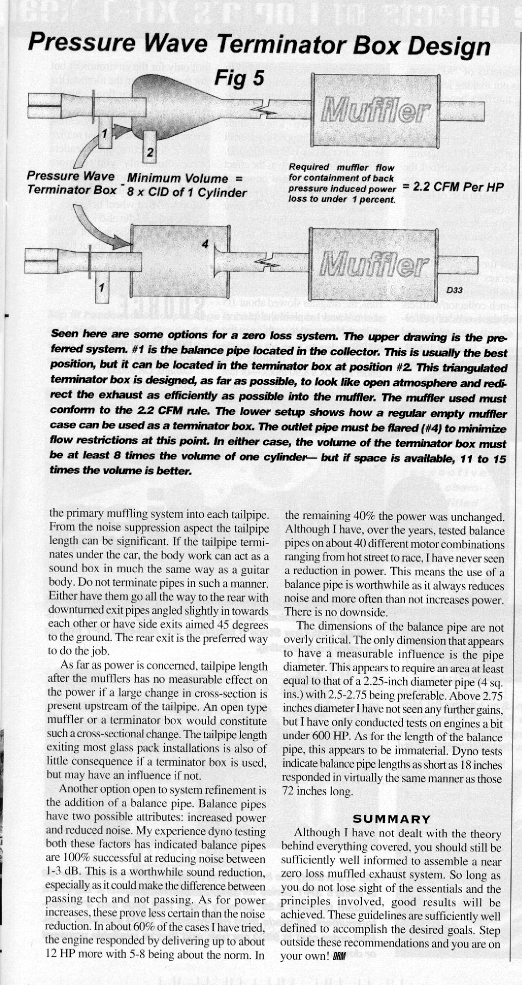 David Vizard Exhaust Article