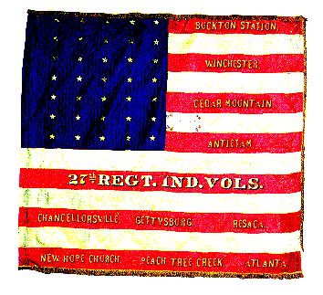 Indiana Civil War Regiment Flags 65th Indiana Infantry Regiment Flag