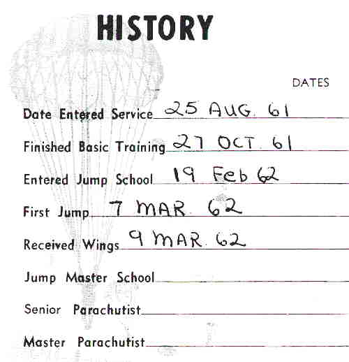 Airborne Bob's Jump Log