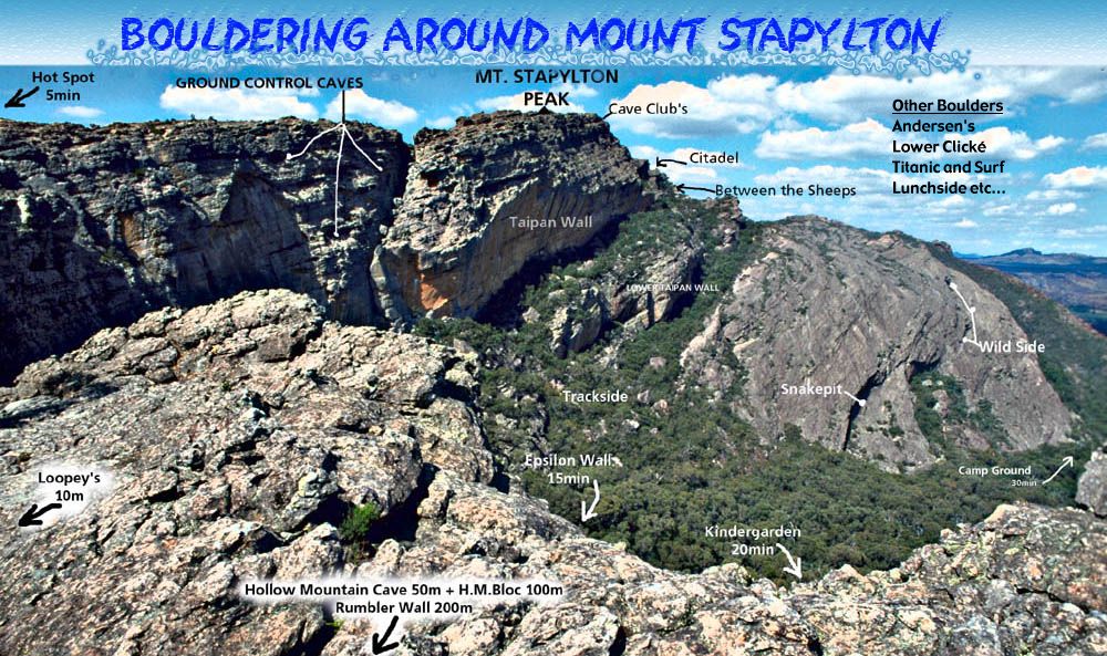 Mt Stapylton Bouldering
