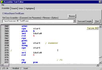 Microprocessor Simulator 8085 for Windows
