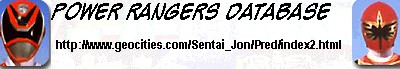 Power Rangers Database: Version 1.0 Alpha Release!