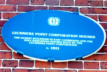 Cambridge Historical Markers - Lechmere Point Corporation Houses