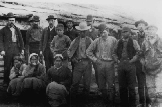 the oldest known picture of Ninilchik residents, taken about mid-year 1899