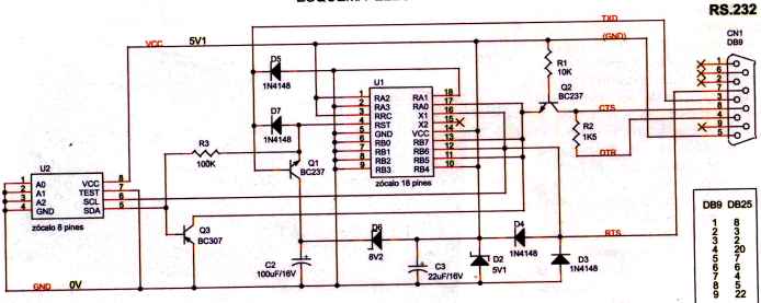 Programador de PICs Y EPROM TE-20