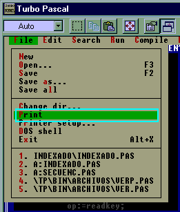 Como Imprimir el codigo de Pascal