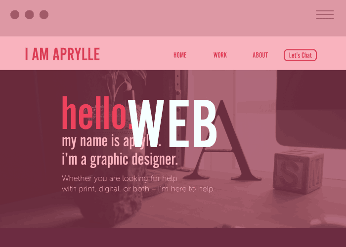 I Am Aprylle - Graphic Designer and Web Developer