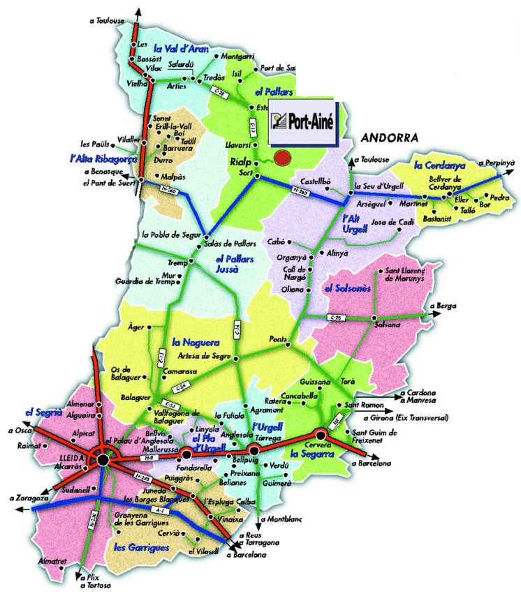 Situación de Sort en el mapa