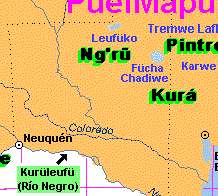 Mapa del Estado Mapuche MAPU - (Div. Política) 1º