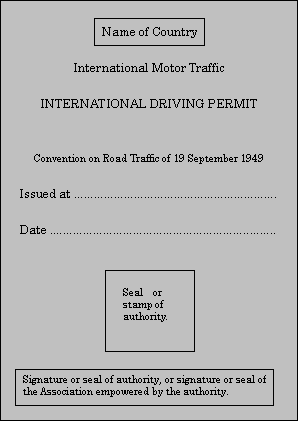 International Driving Permit