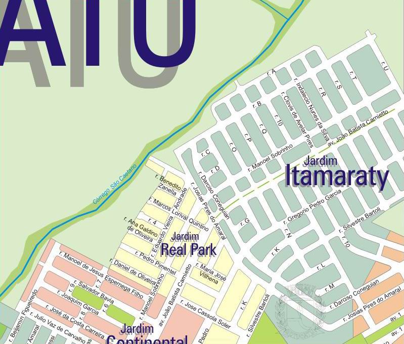 Mapas do setor norte de Botucatu