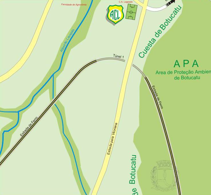 Mapas do setor norte de Botucatu