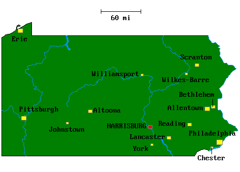 Pennsylvania map