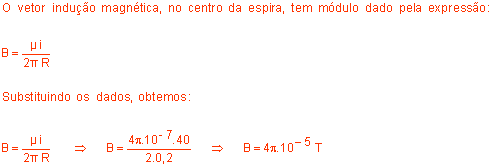 Campo magnético da espira circular
