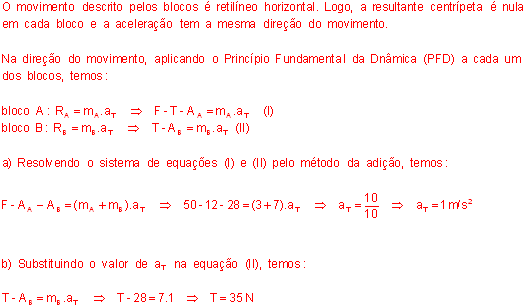 Forças de tração