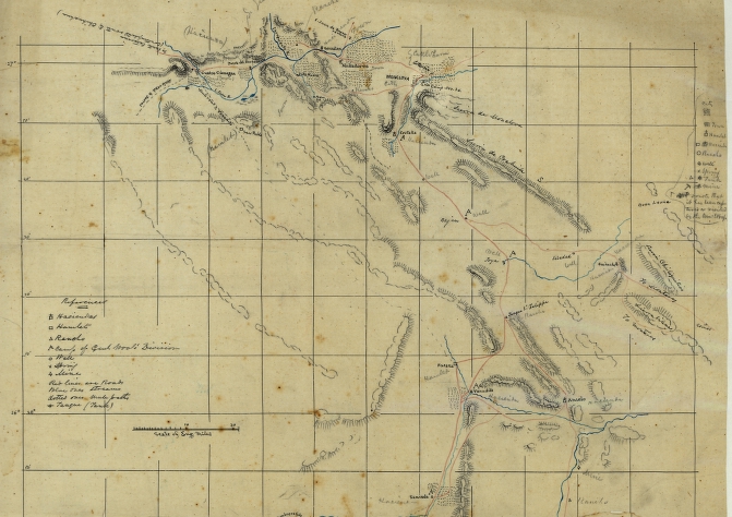 MAPA. EXPLORADORES DEL CAMINO REAL DE MONCLOVA