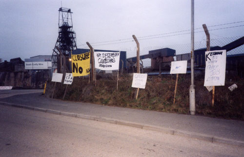 South Crofty - Plackards at Closure.
