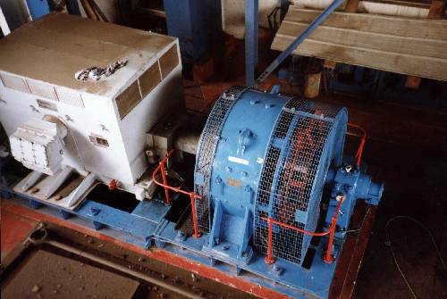 A view of the Generator for the Cooks Winder equipment.