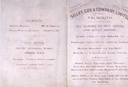 Map of Falmouth Docks 1933