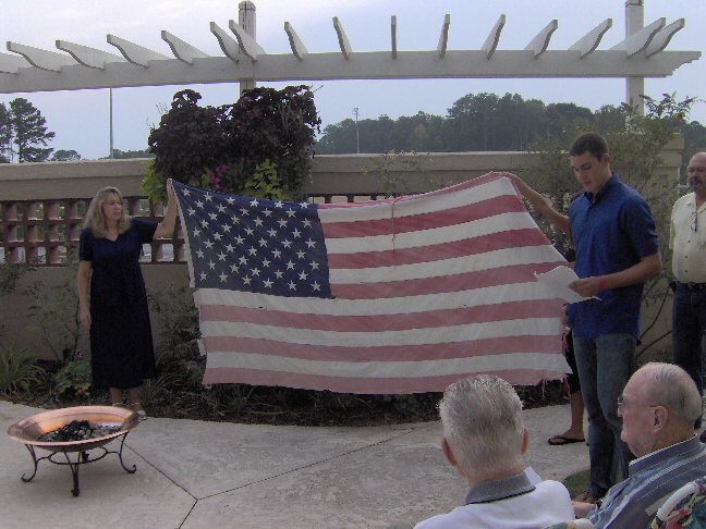 Company F Flag Disposal Ceremony by Carl H. Fritts, Jr.