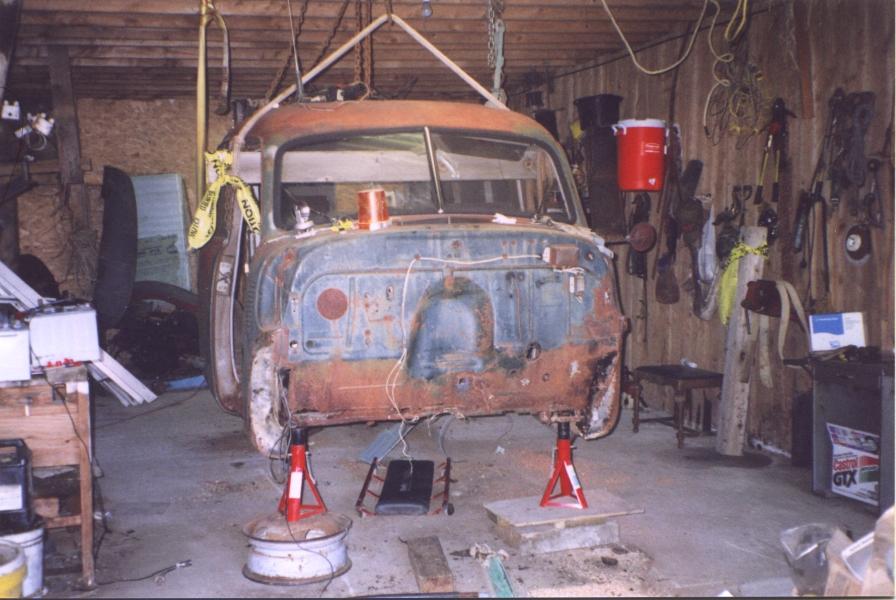 1950 Chevy Panel Truck Body off Frame