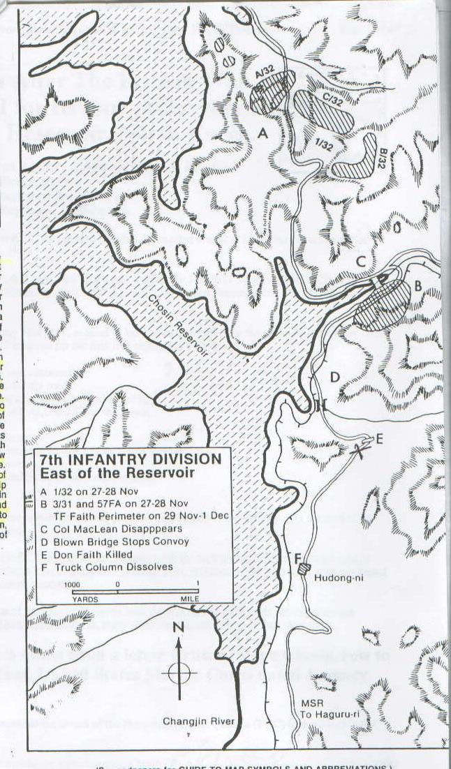Maps and pictures for the Army At Chosin