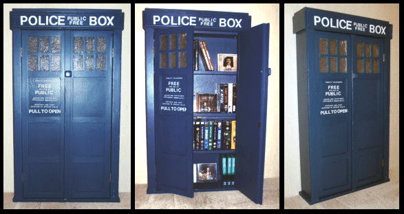 Tardis Cabinet TARDIS Themed Board Game Cabinet | Details