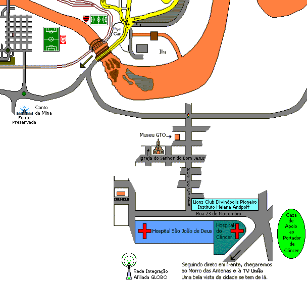Divinópolis Turismo - Mapa Niterói