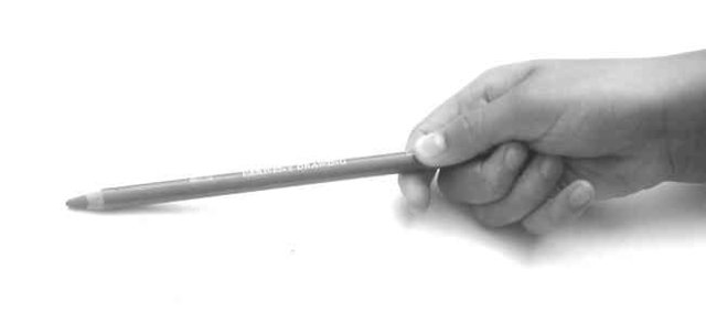 Posición de la mano en el trazo