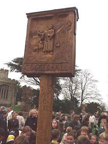 The village sign