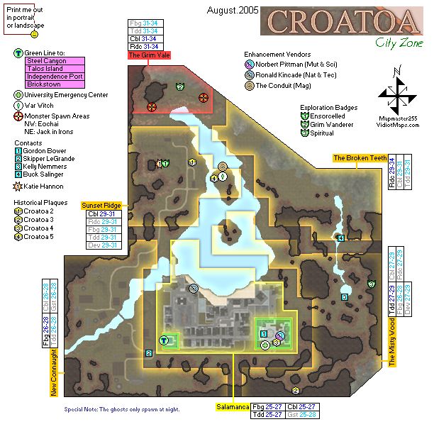 MAPS: INDEPENDENCE PORT, STRIGA ISLE, and CROATOA
