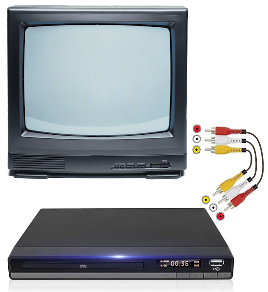 How to connect hookup a DVD player