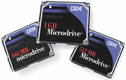 Digital Camera MicroDrives