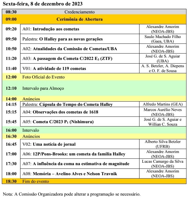 Encontro Brasileiro dos Observadores de Cometas
