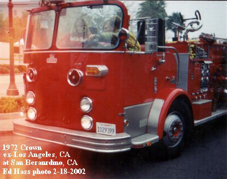 Crown fire engines by Serial Number