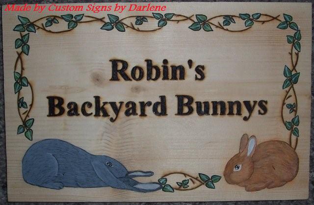 Custom Rabbitry & Cavy Signs